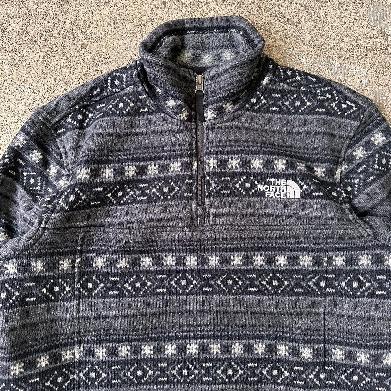 Men's Large The North Face Aztec Pattern Fleece... - Depop