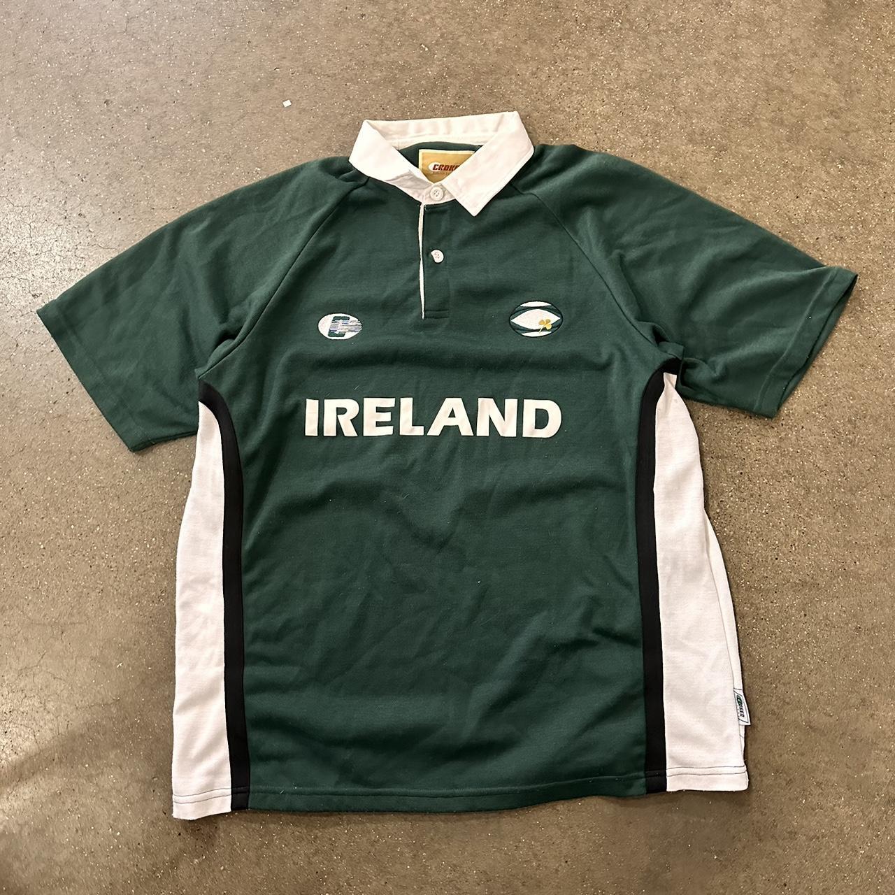 XL Croker Ireland Green Polo Rugby Shirt 24x31 - Depop