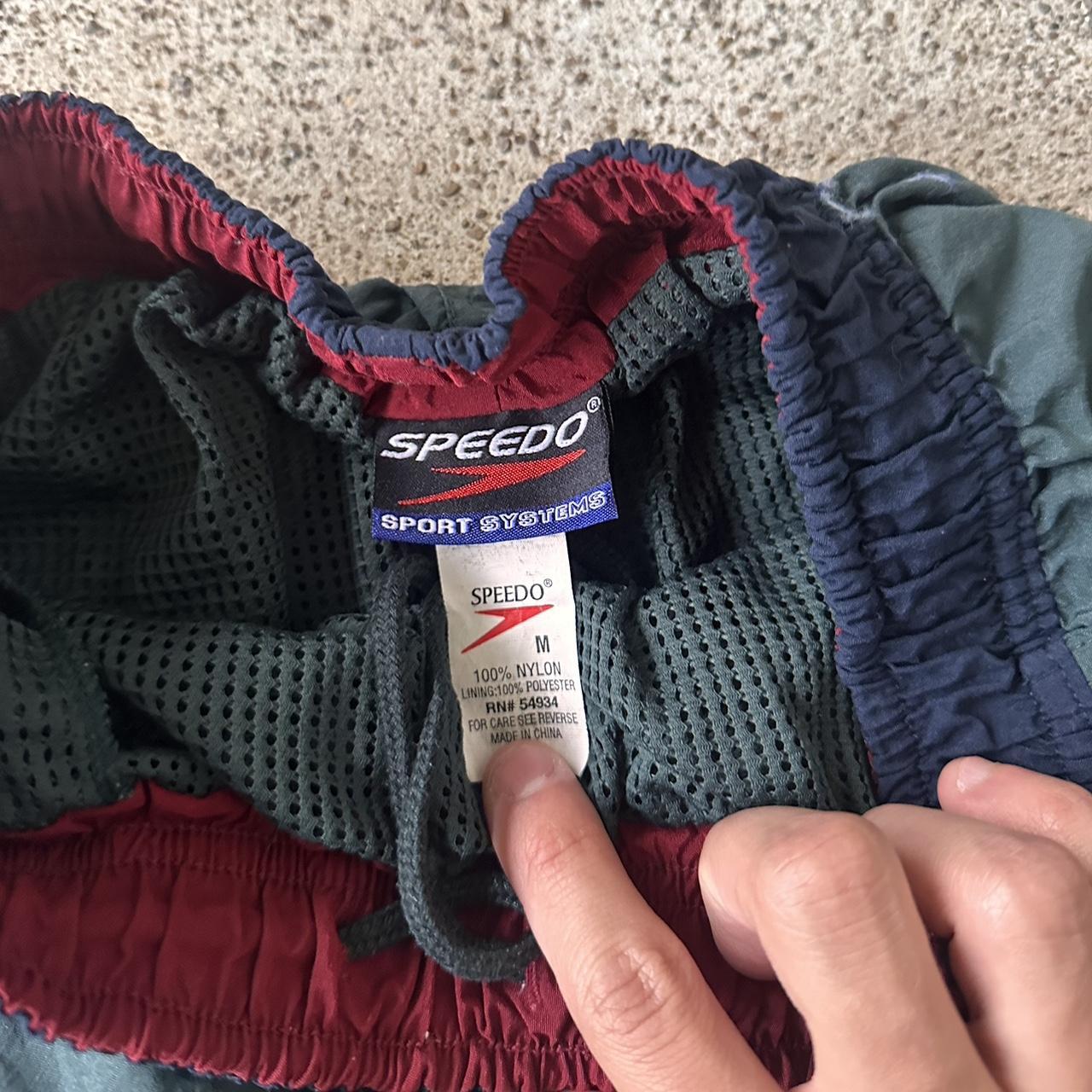 Medium Vintage Green Speedo Swim Running Active... - Depop