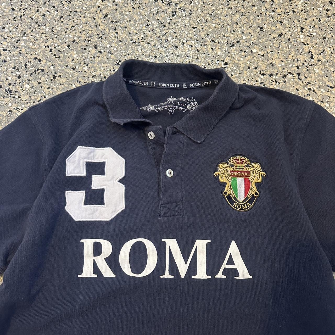 XL Roma Italy Polo Style Chief Keef Shirt Mark Shown - Depop