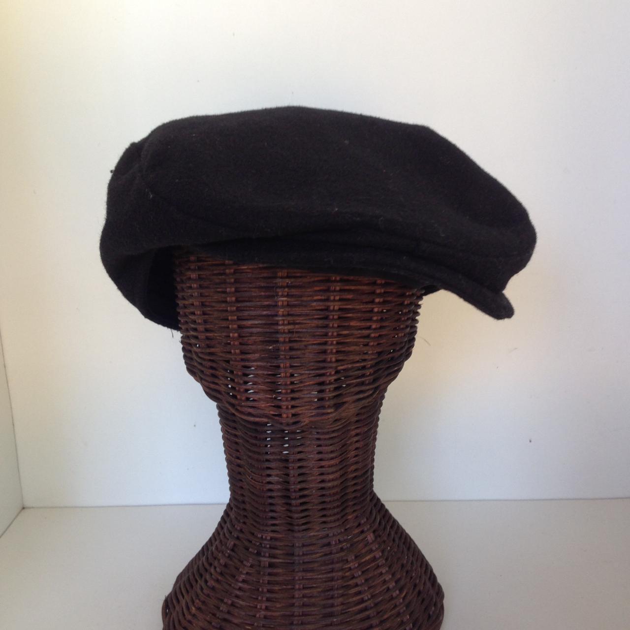 Peaky blinders style black cap, wool, "Bill... - Depop