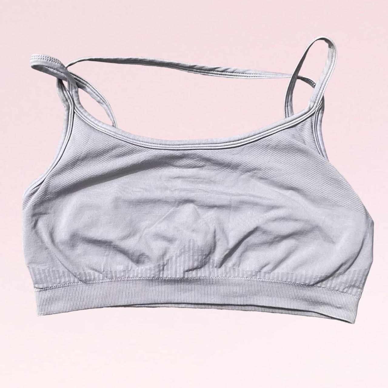 Fabletics Women's Grey Bra | Depop