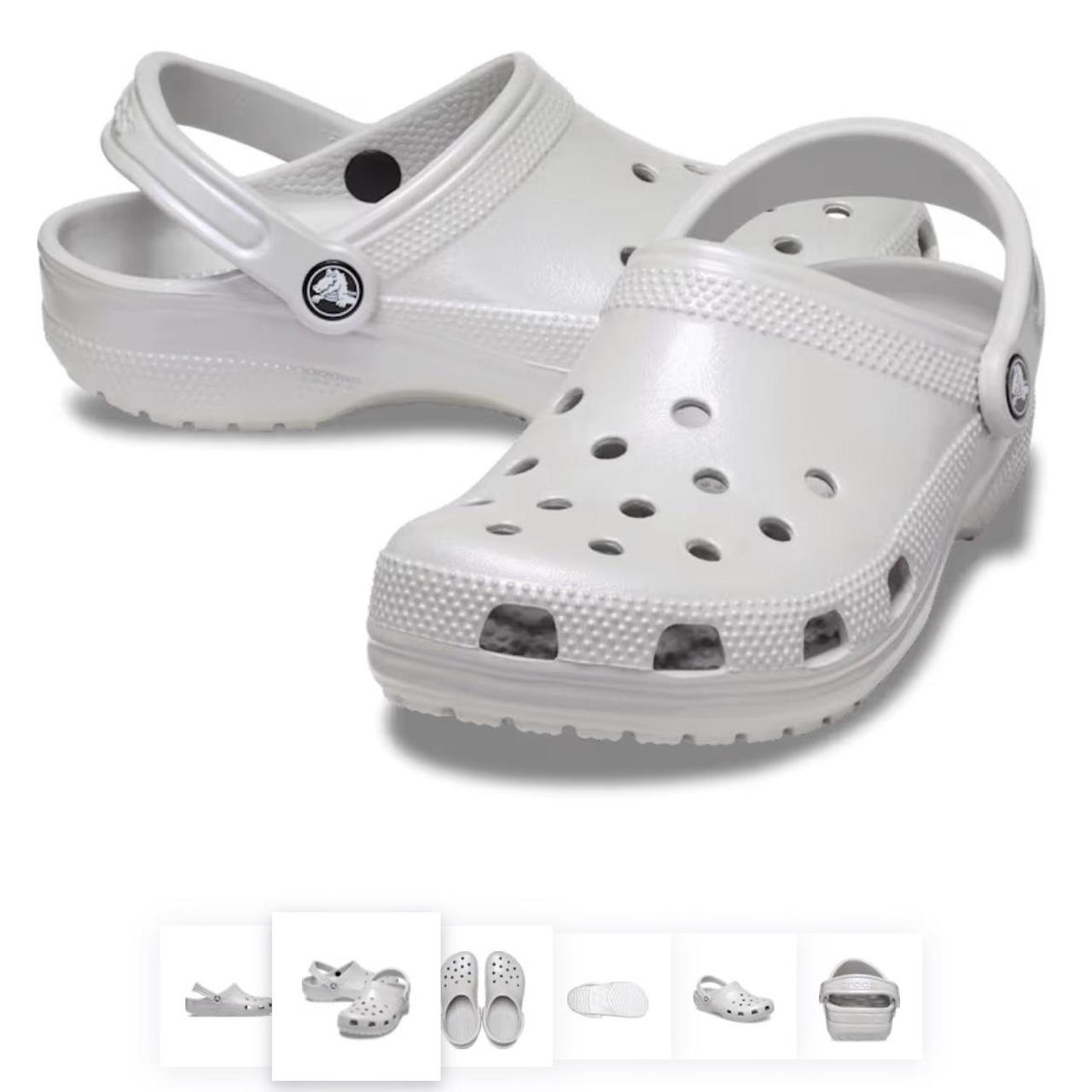 Crocs Classic Meta Pearl Size 8 Price and shipping... - Depop