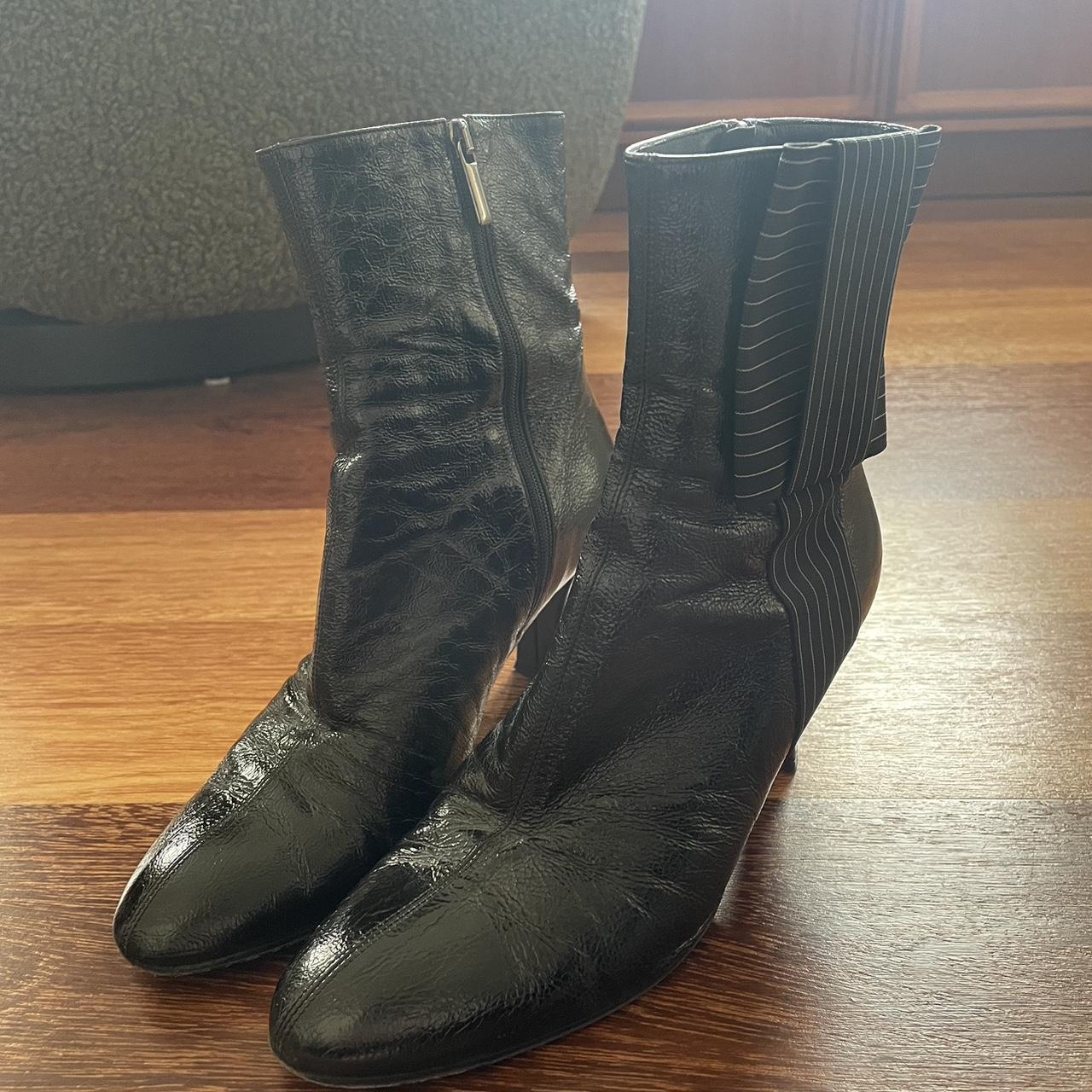 thierry rabotin vintage italian leather boots. size... - Depop