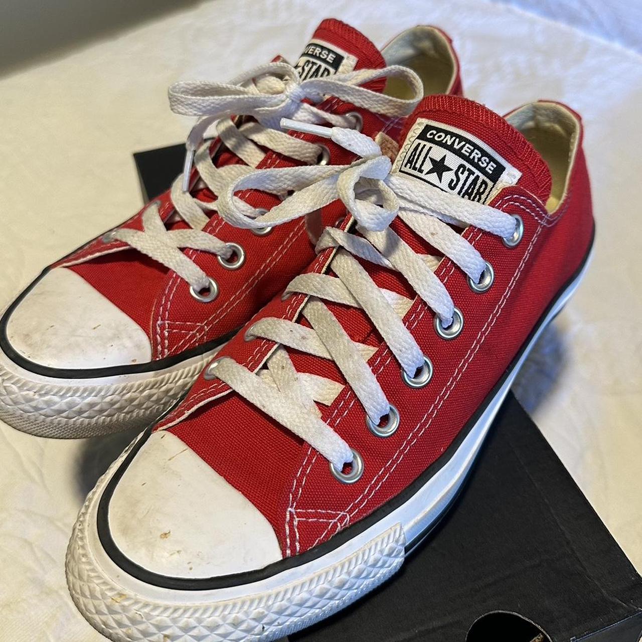 Converse all star, red, size women’s 7 - Depop
