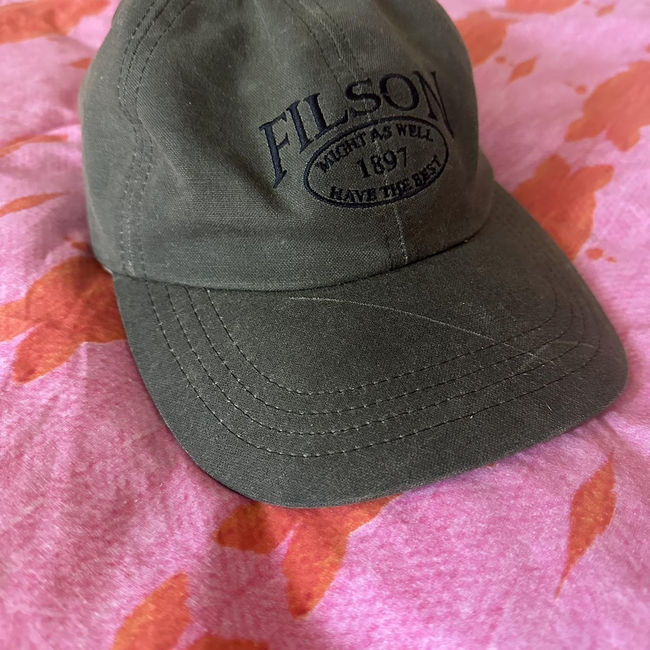 Filson Waxed Cap - scratch across brim but otherwise... - Depop