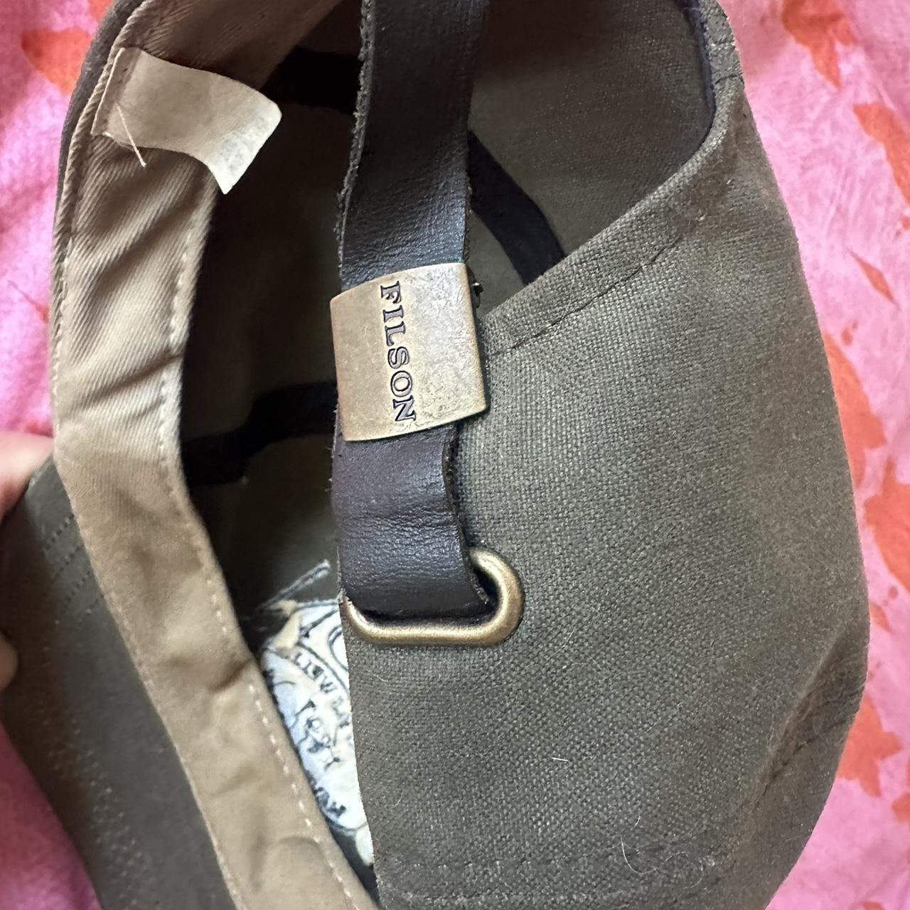 Filson Waxed Cap - scratch across brim but otherwise... - Depop