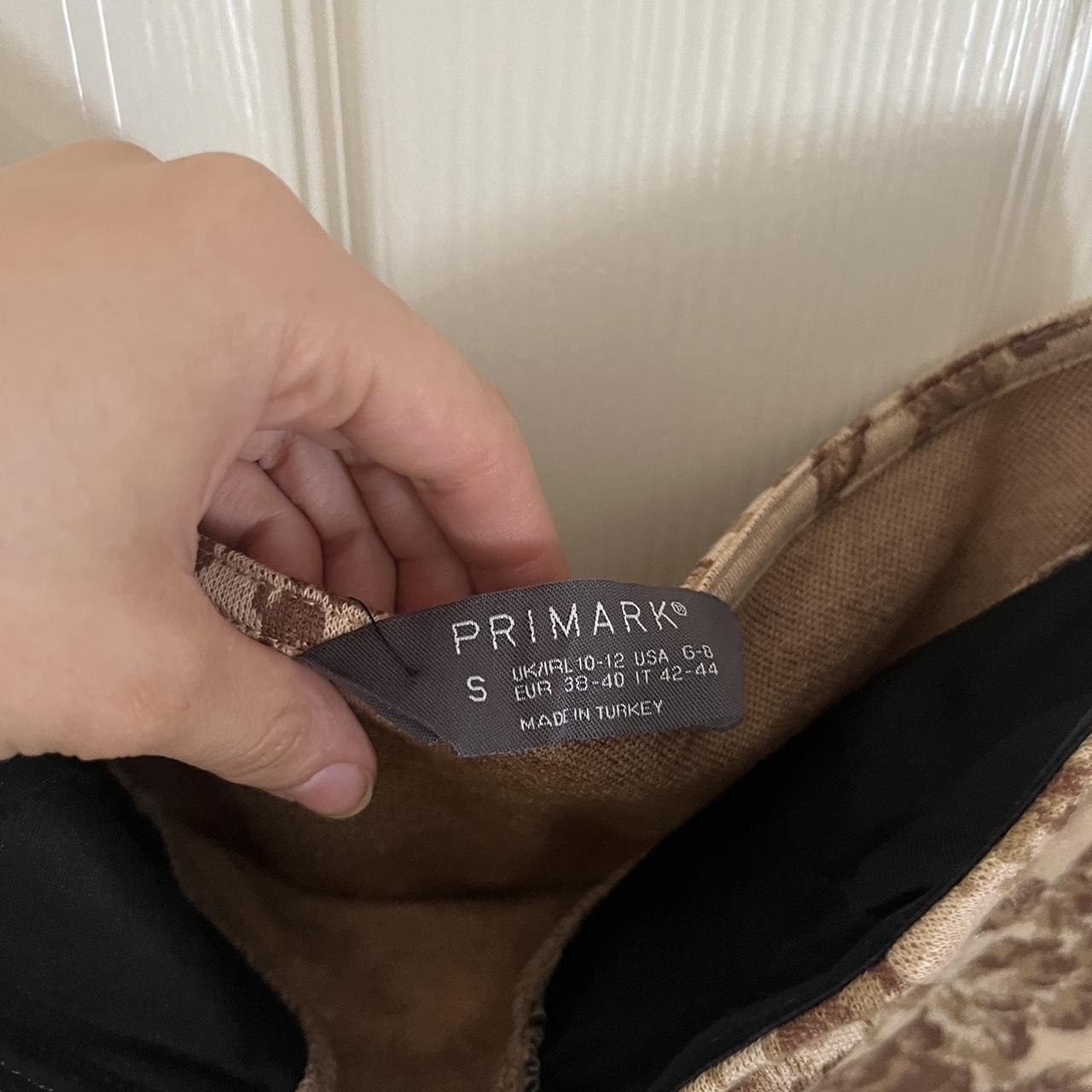 Primark Tan and Brown Flower Bandeau with Diamanté... - Depop