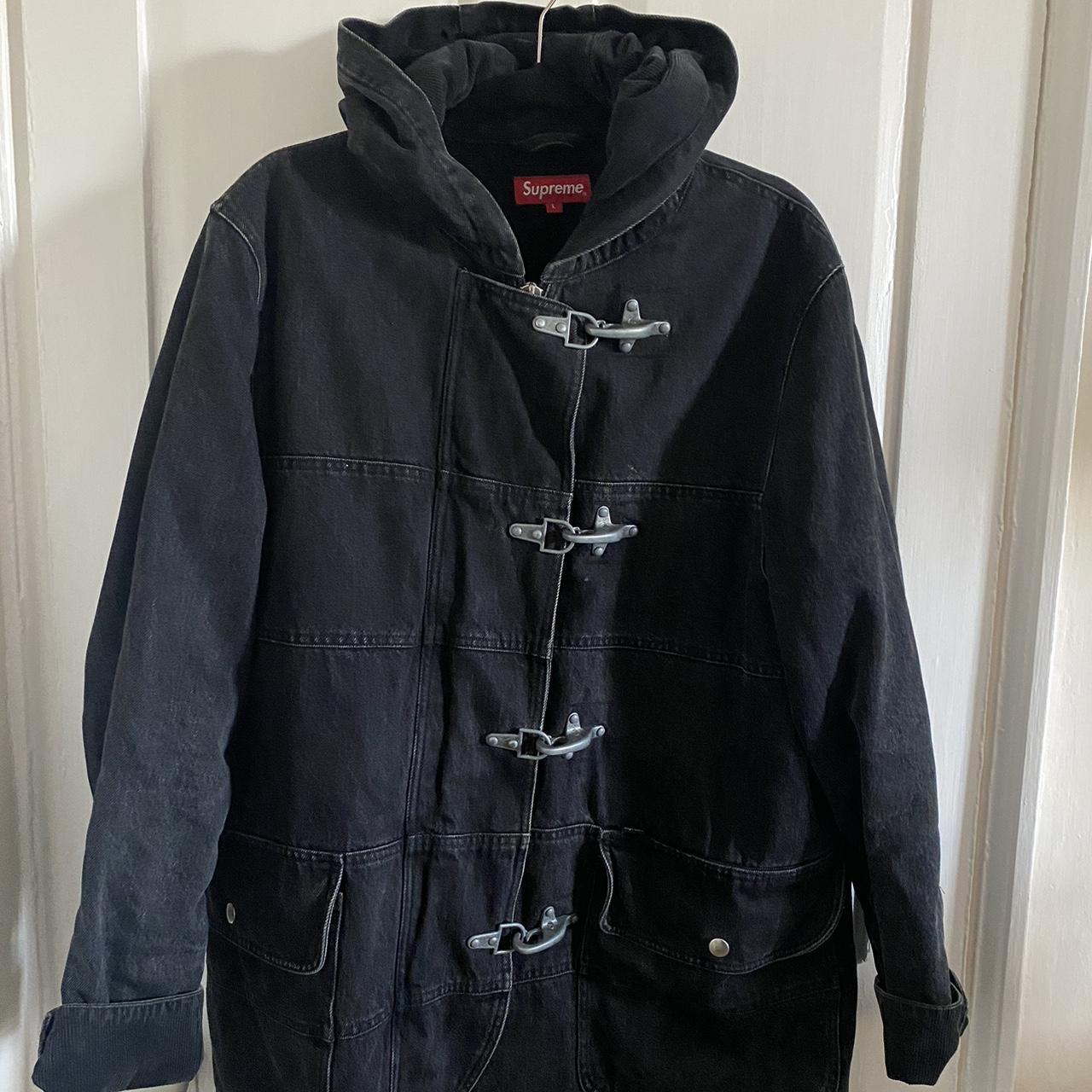 Supreme Men's Grey Coat | Depop