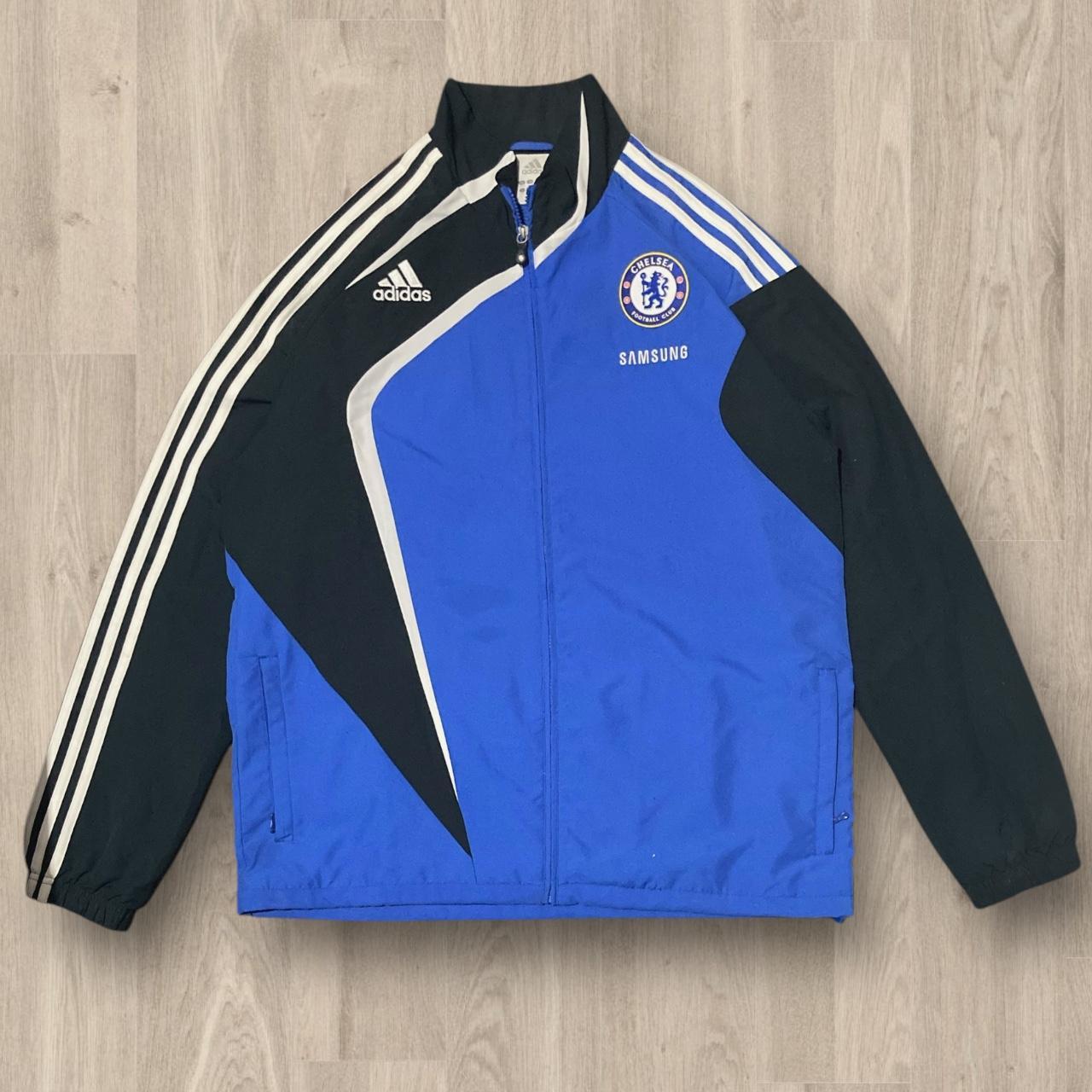 Chelsea training jacket XL blue football jacket... | Depop