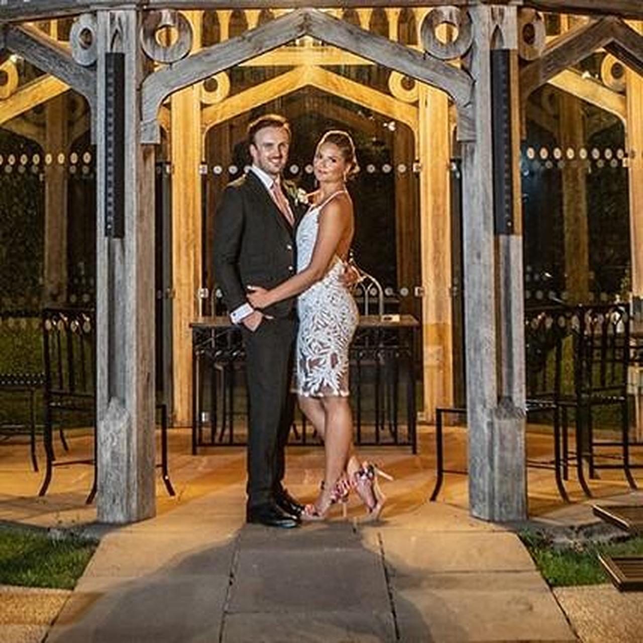 Nadine Merabi Talia white sequin dress size M.... - Depop