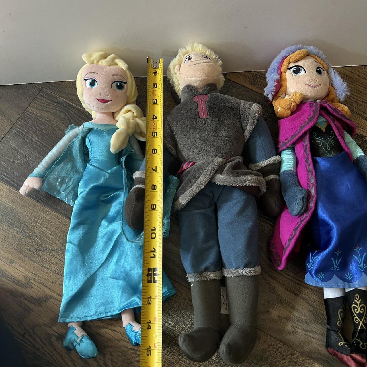 Disney Store Elsa Anna Kristoff Frozen Plush Soft... - Depop