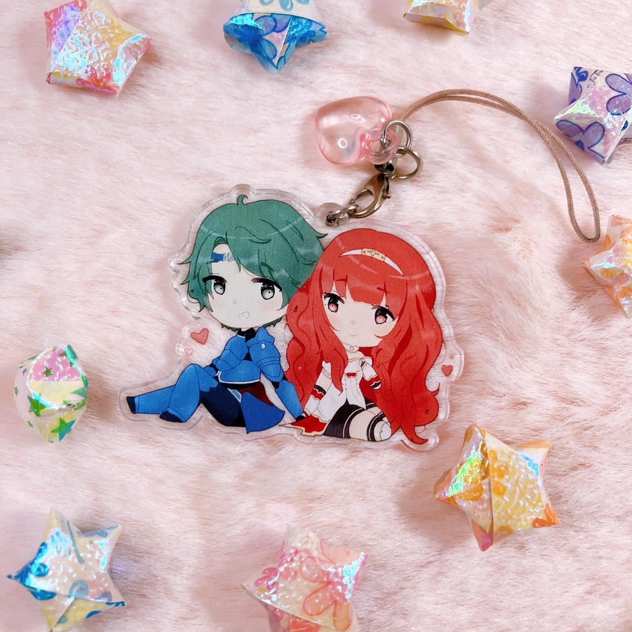 Fanmade FE Echoes acrylic keychain charm Celica and... - Depop