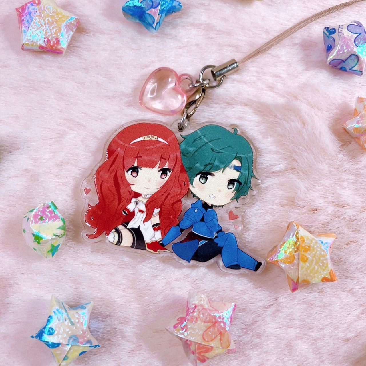 Fanmade FE Echoes acrylic keychain charm Celica and... - Depop