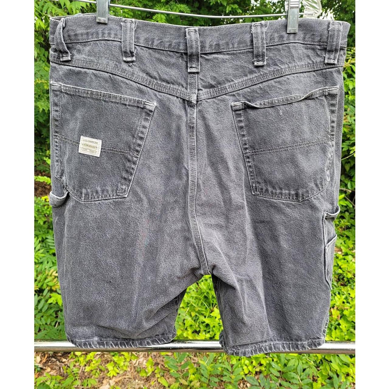 Vtg Wrangler Carpenter utility jorts Denim Cotton.... - Depop