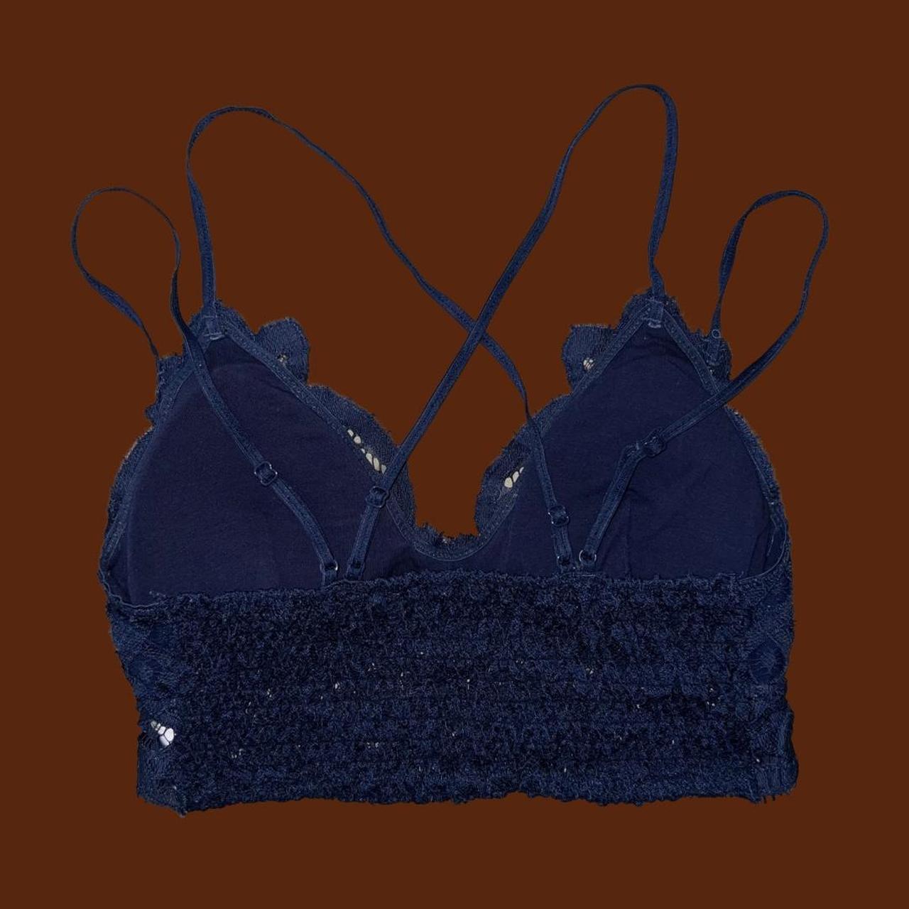 Women's Navy Bra | Depop
