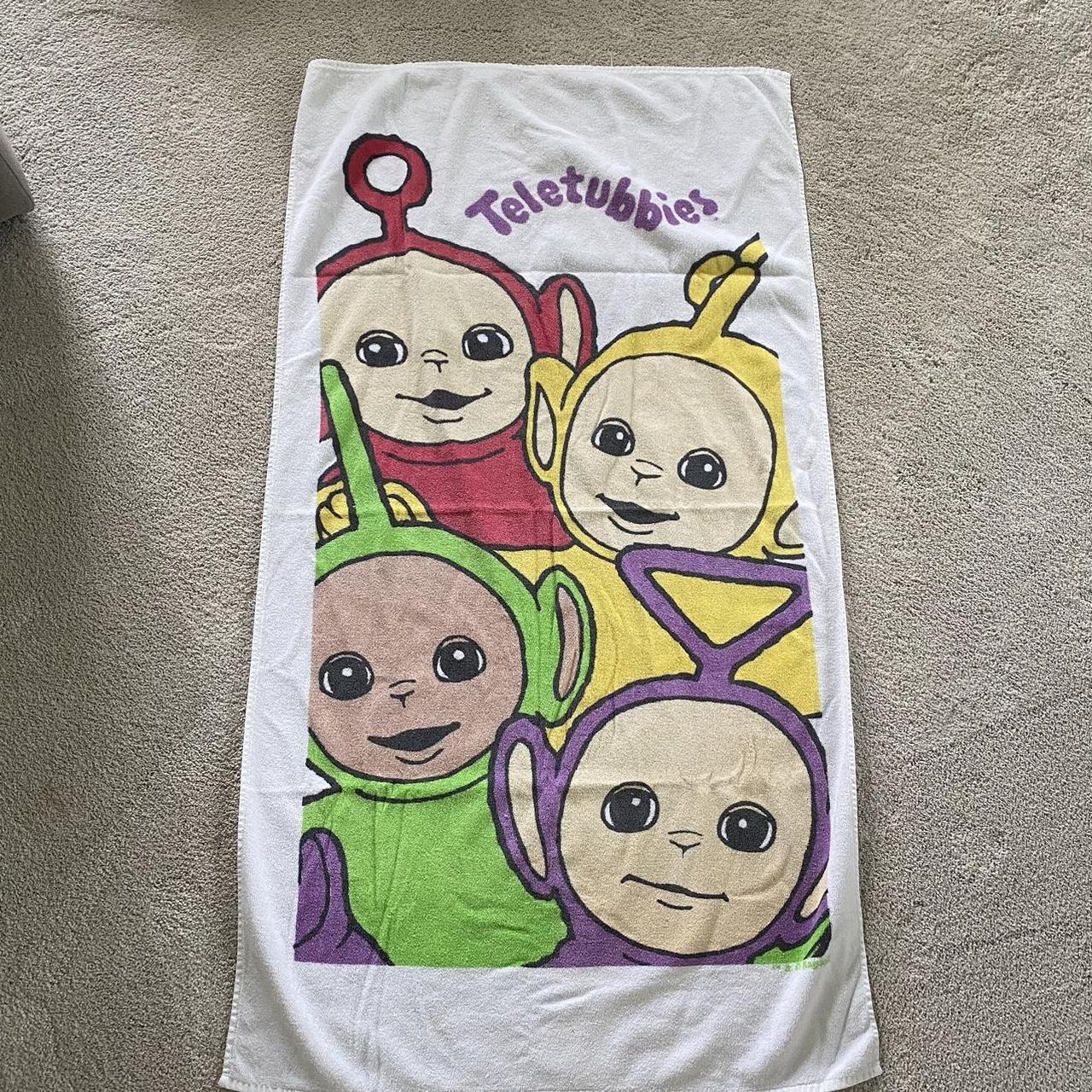 Vintage 1998 Teletubbies Beach Towel, Vintage... - Depop