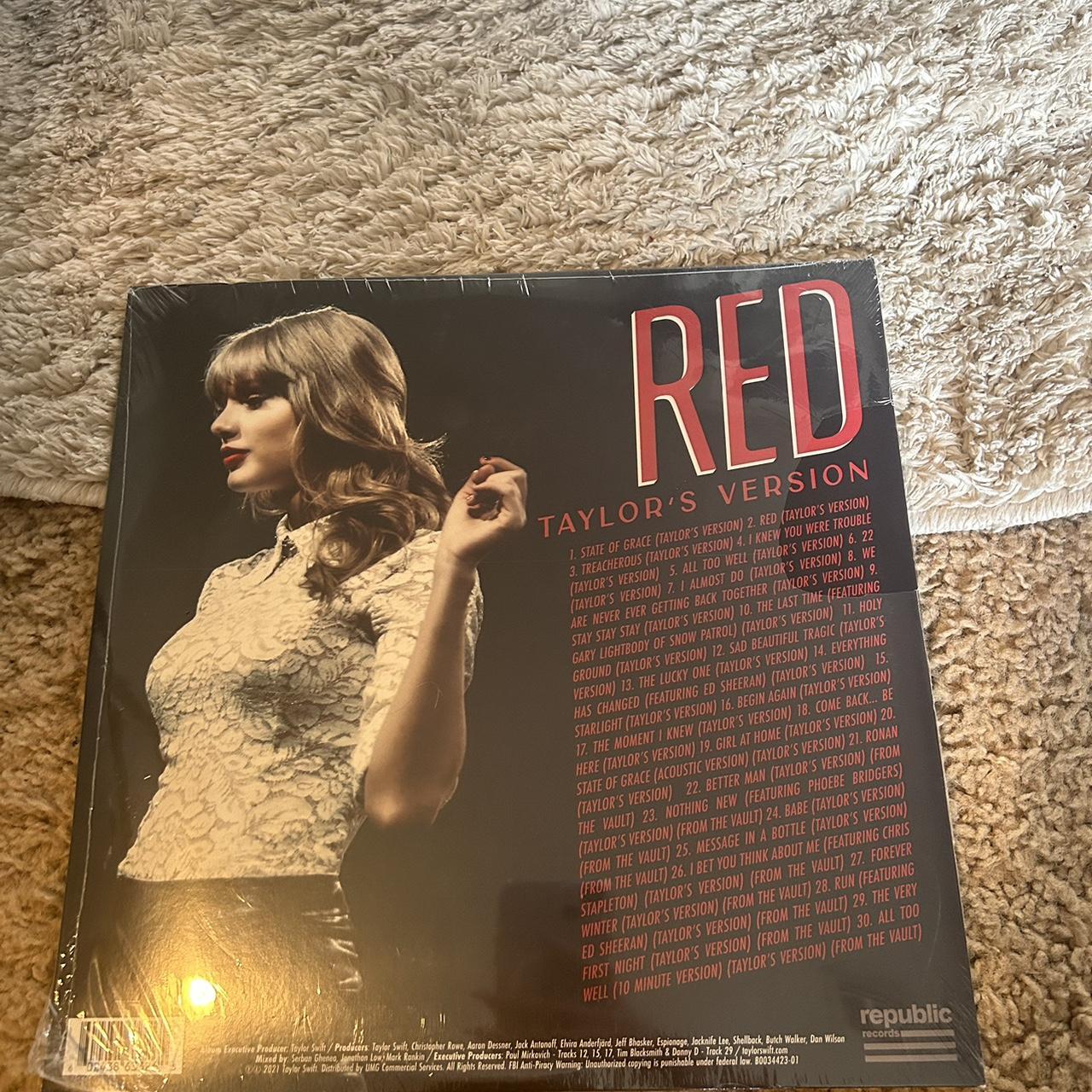 Taylor swift red (Taylors version) red 4 LP... - Depop