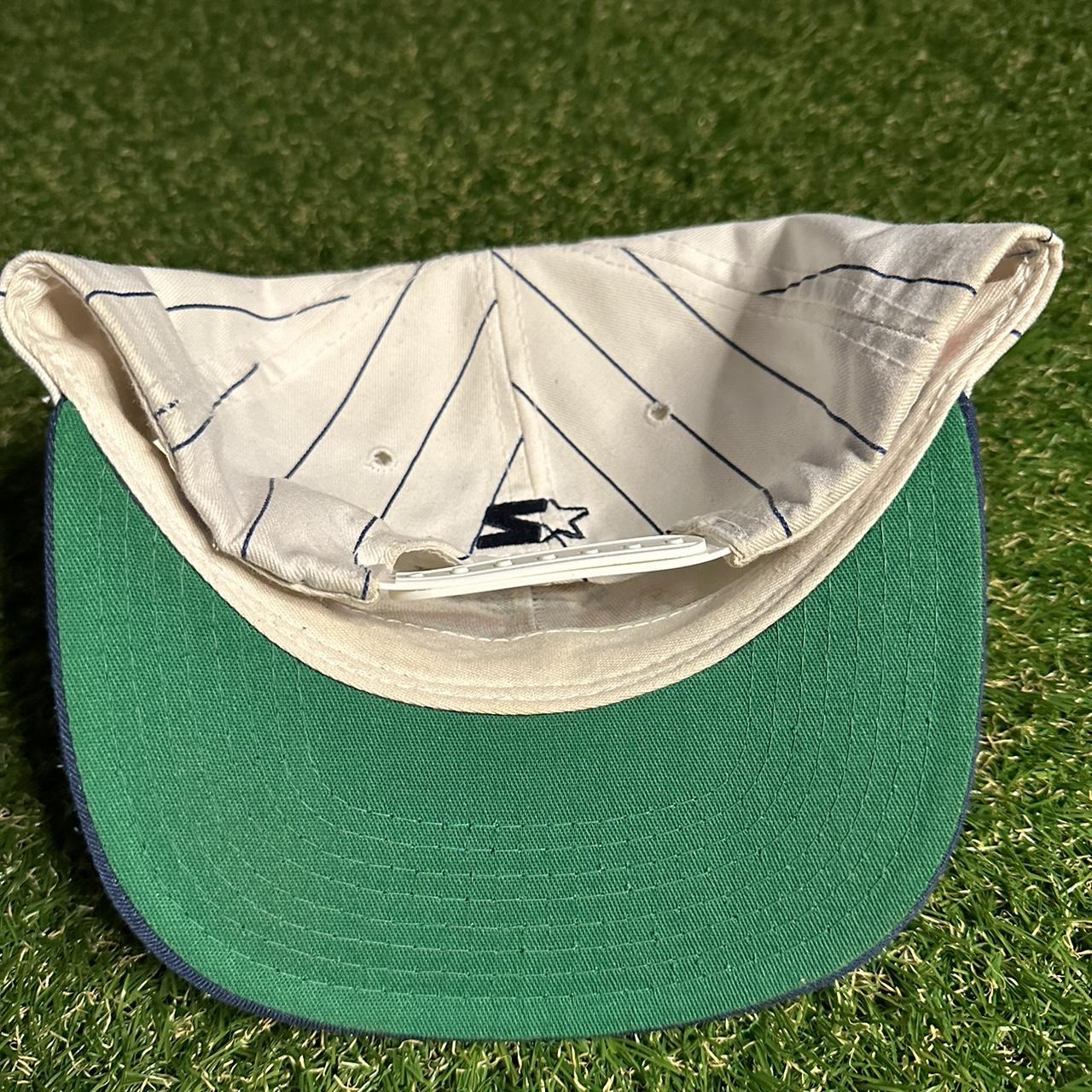 Starter Men's White and Navy Hat | Depop