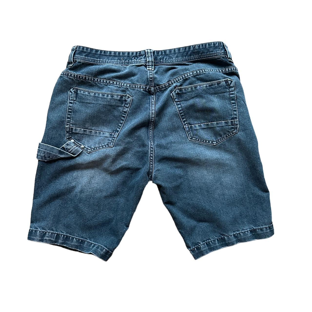 Y2K streetwear carpenter/utility jorts cool detail... - Depop