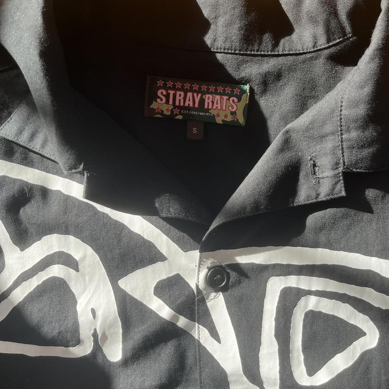SMALL Stray rats x sonic collab button up... - Depop