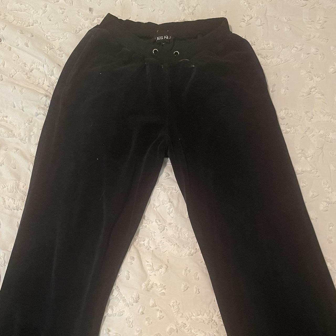 black tracksuit pants 🖤 one of a million tracksuit... - Depop