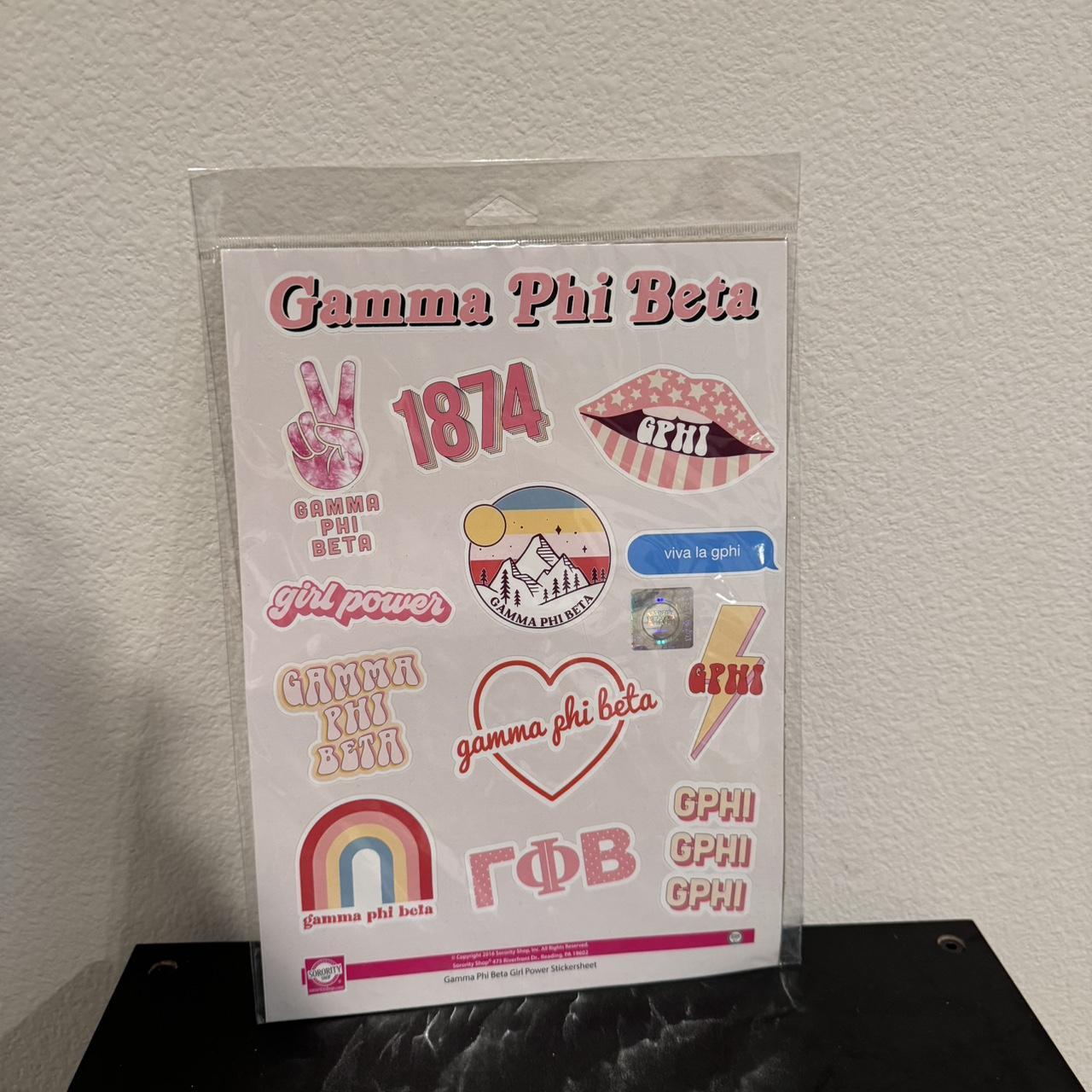 Gamma Phi Beta Sticker Sheet #gammaphibeta #gphi... - Depop