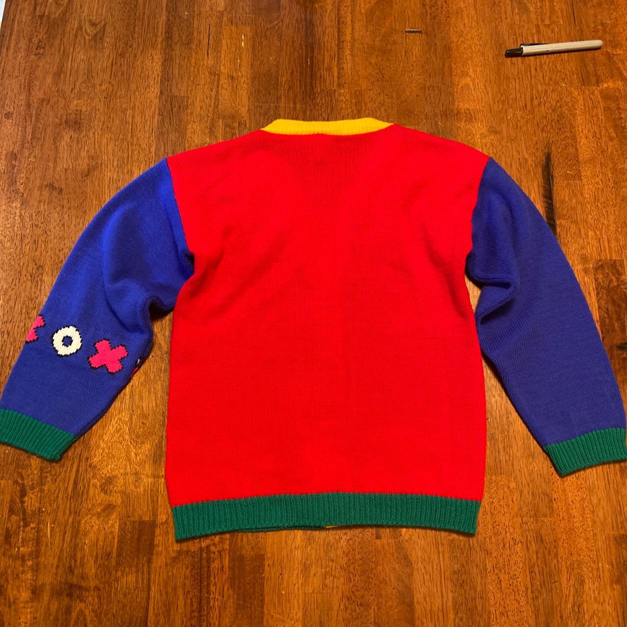 VTG Mickey Mouse & Co. Disney Knit Color Block... - Depop