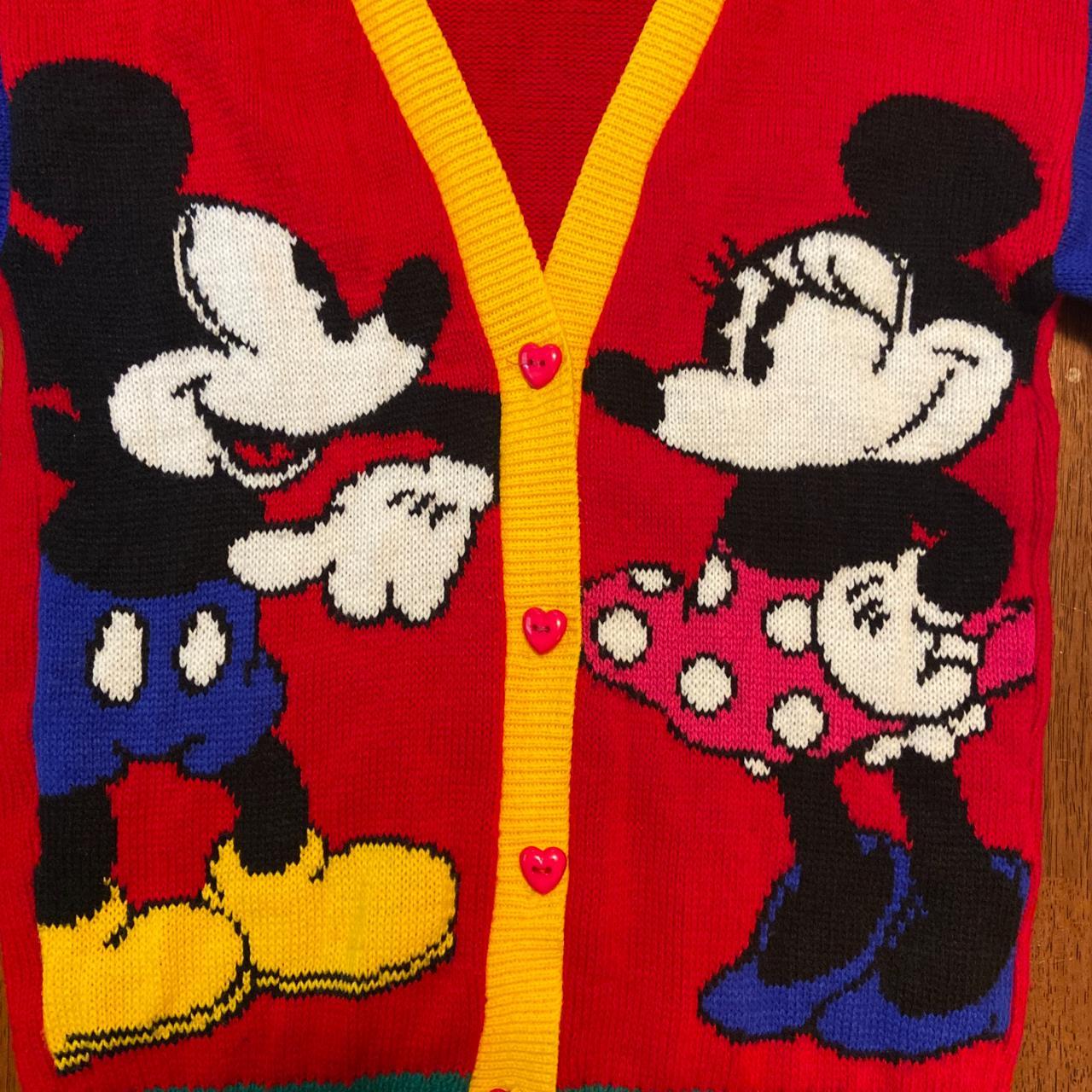 VTG Mickey Mouse & Co. Disney Knit Color Block... - Depop