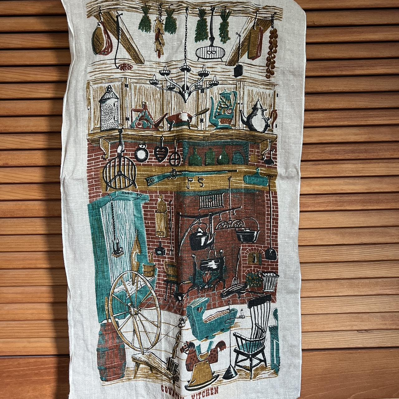 country kitchen tapestry/towel wall hanging size... - Depop