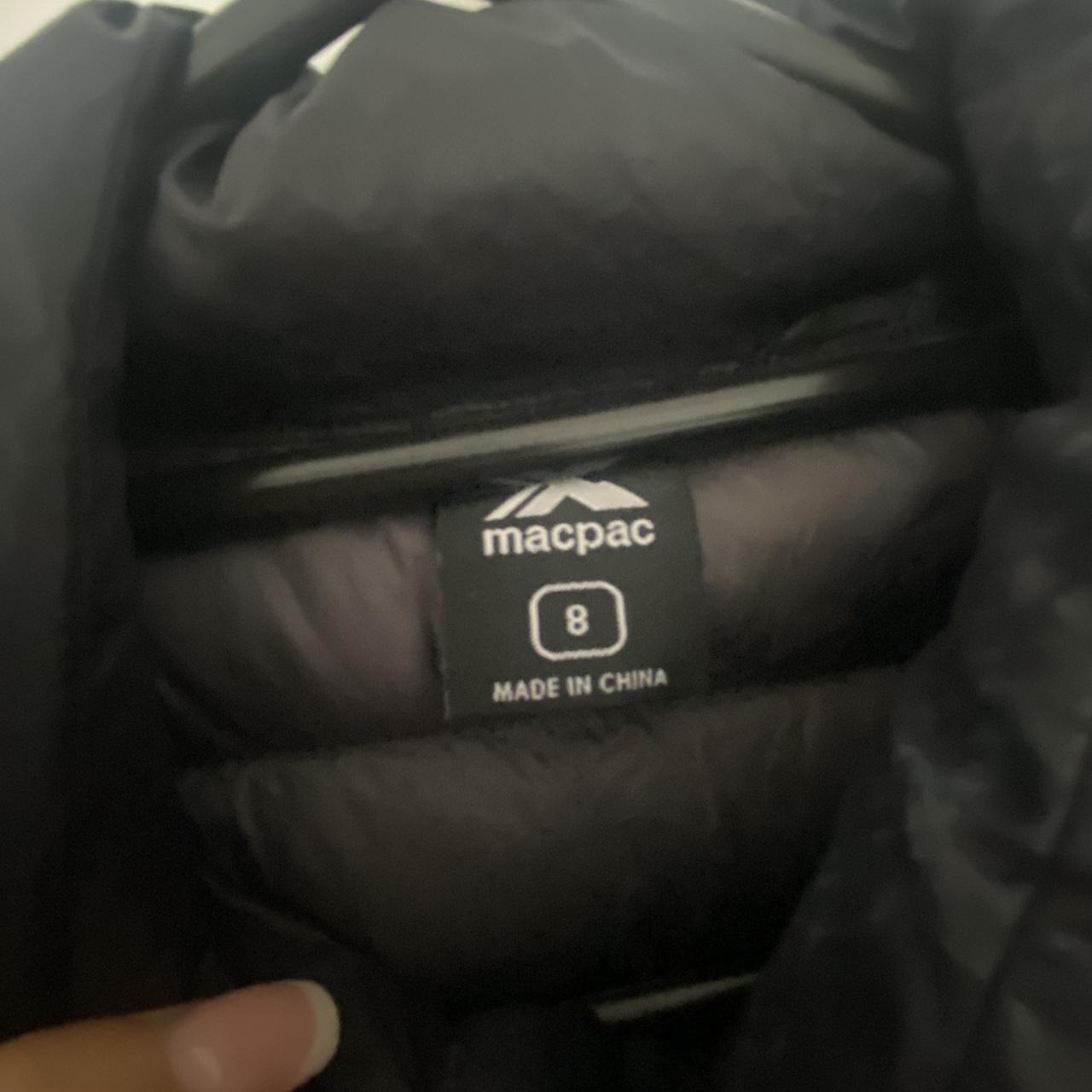MACPAC PUFFER JACKET SIZE 8 WORN ONCE - Depop