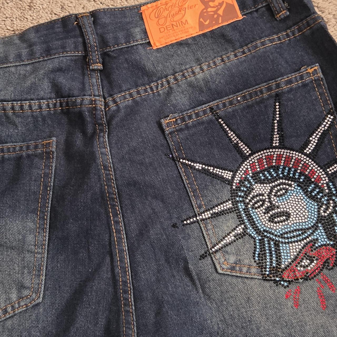 Statue of Liberty jeans straight leg jeans Waist:... | Depop
