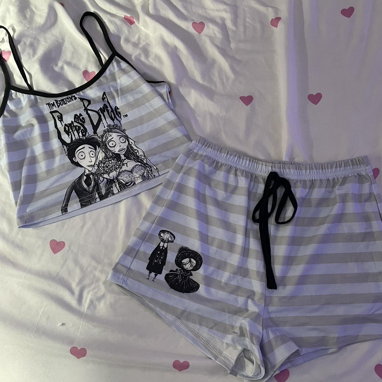 Tim Burton Corpse Bride pajama set 🤍🖤 Brand new!... - Depop