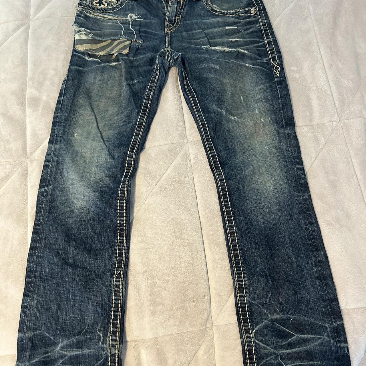 Mens Rock Revival straight jeans - Depop