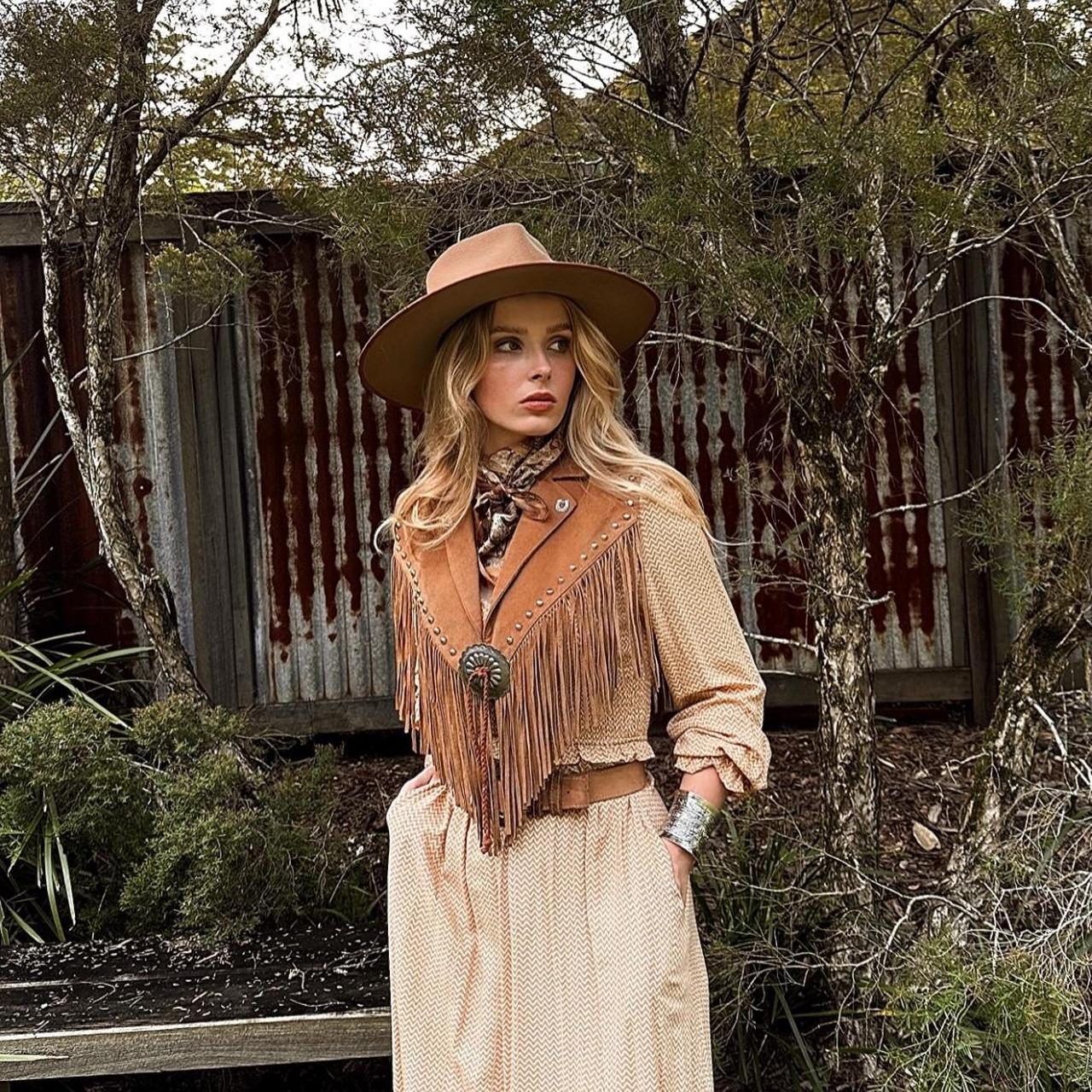 Handmade suede leather fringe cape perfect for... - Depop