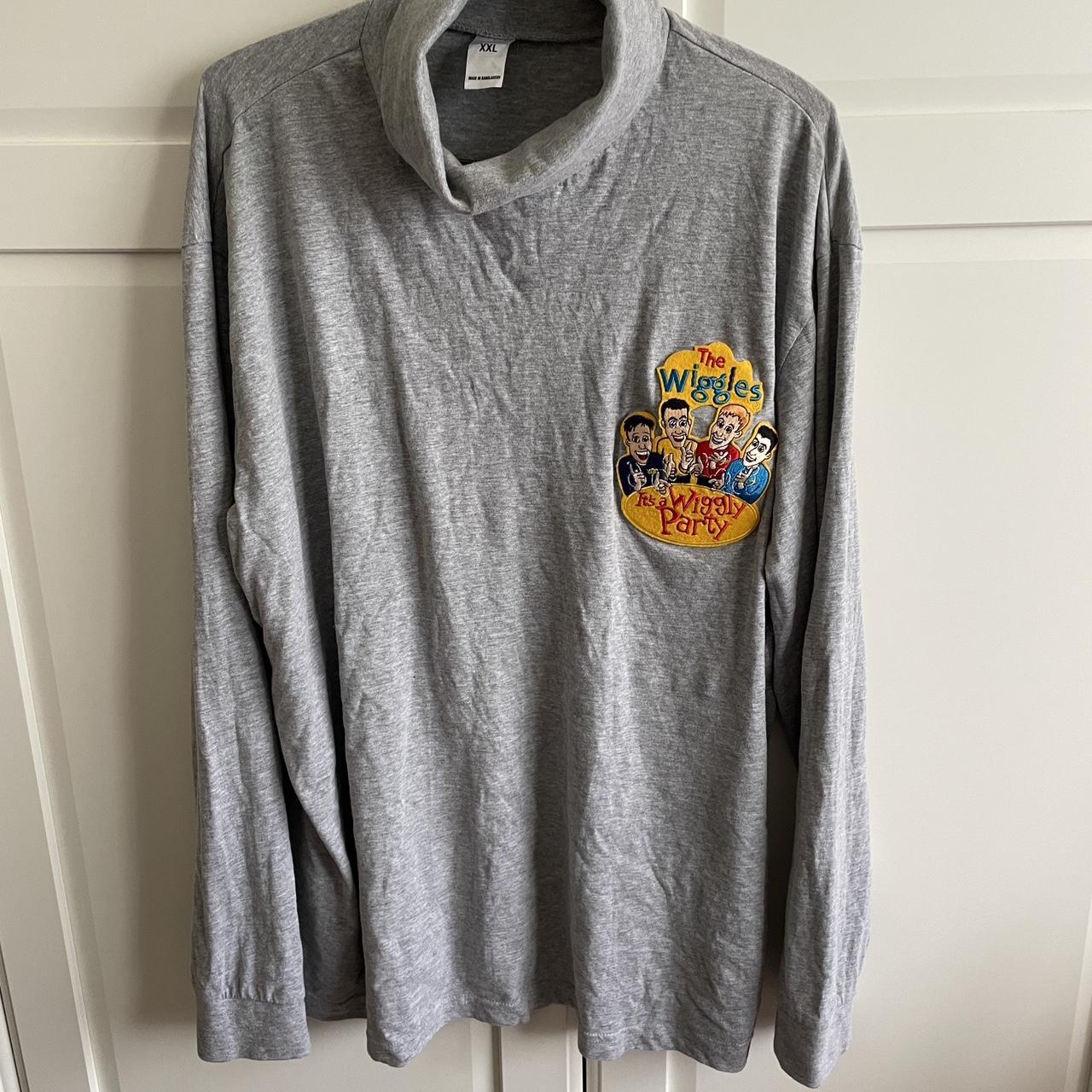 The Wiggles long sleeve grey skivvy. Size XXL... - Depop