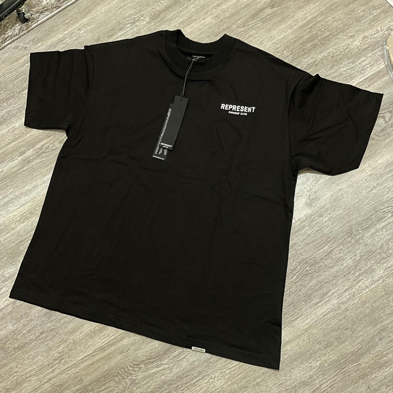 Represent Black T-Shirt Size M SAME/NEXT DAY... - Depop