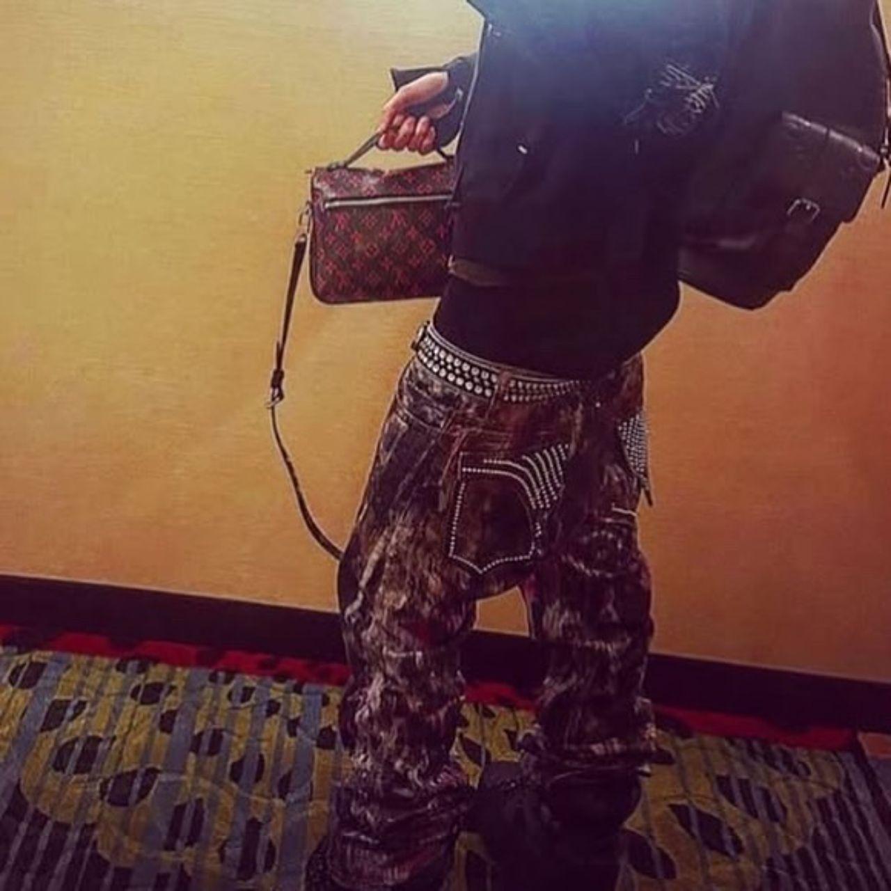 Robins Jean "Baba Red" 38x33 (18.5" across Volcanic... | Depop