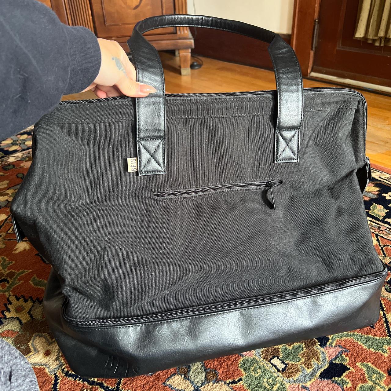 BEIS weekender bag - never used! Bottom opens up for... - Depop