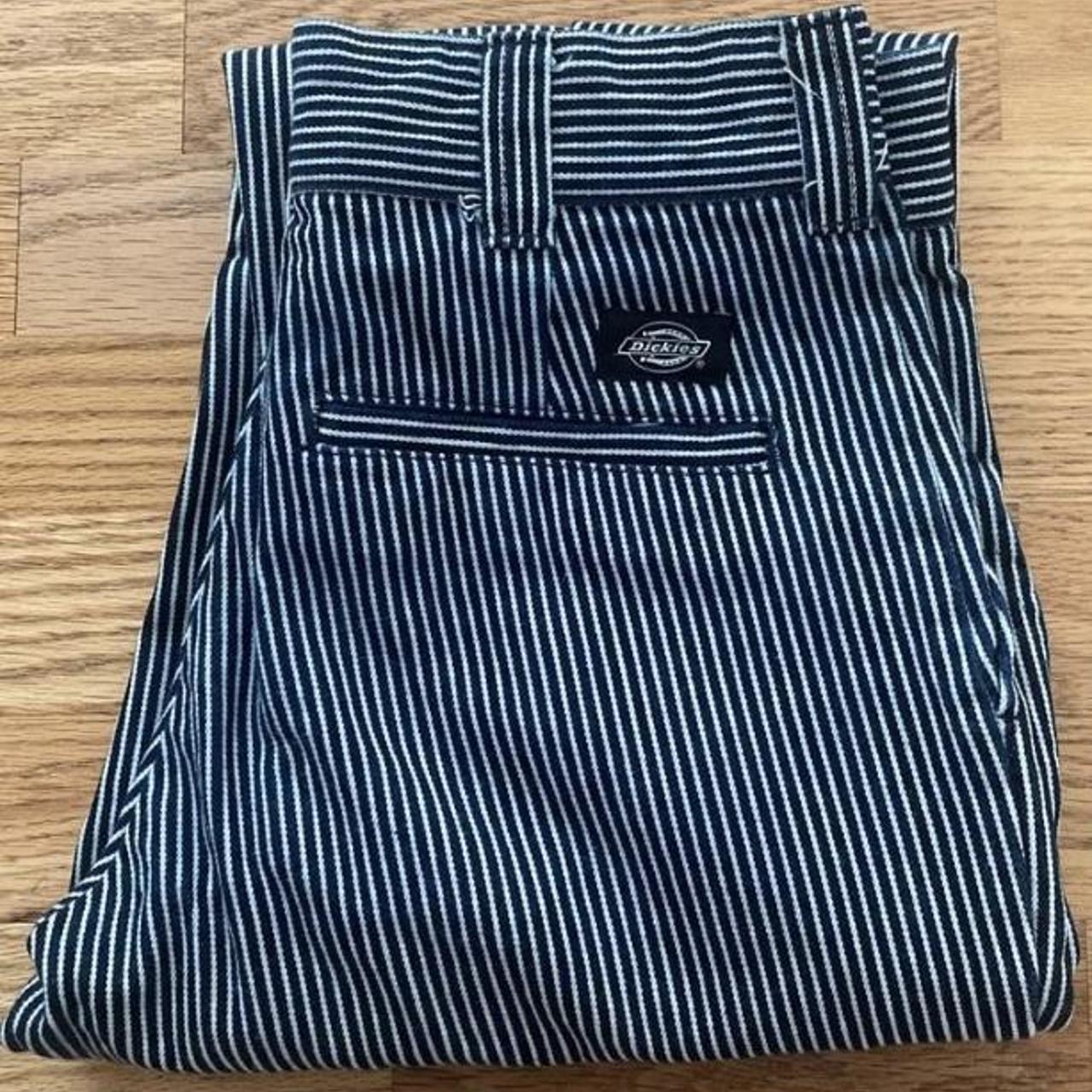 REPOP ‼️ amazing mid-high rise dickies in a navy and... - Depop