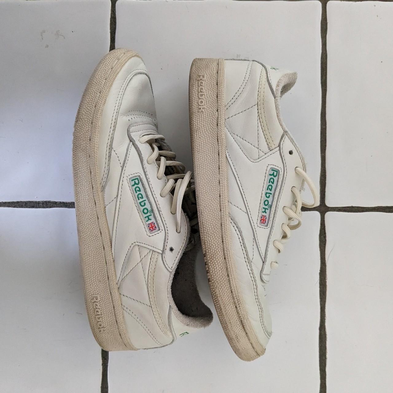 Reebok Classic Club C Vintage sneakers in chalk with... - Depop