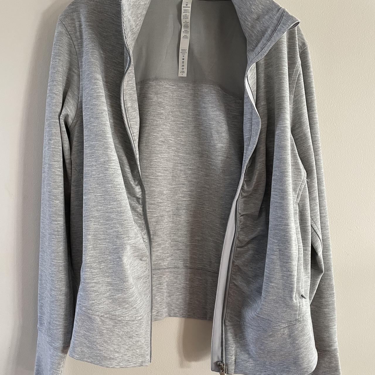 Gray Lululemon Gather Up Jacket Size 12 #lululemon... - Depop