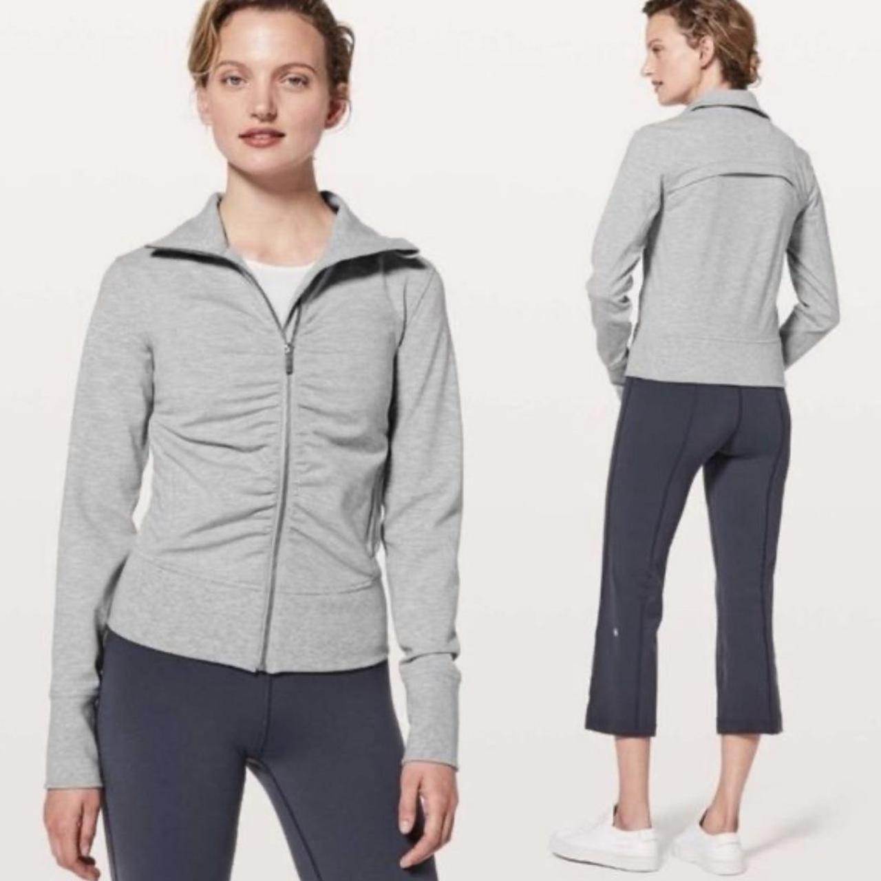 Gray Lululemon Gather Up Jacket Size 12 #lululemon... - Depop