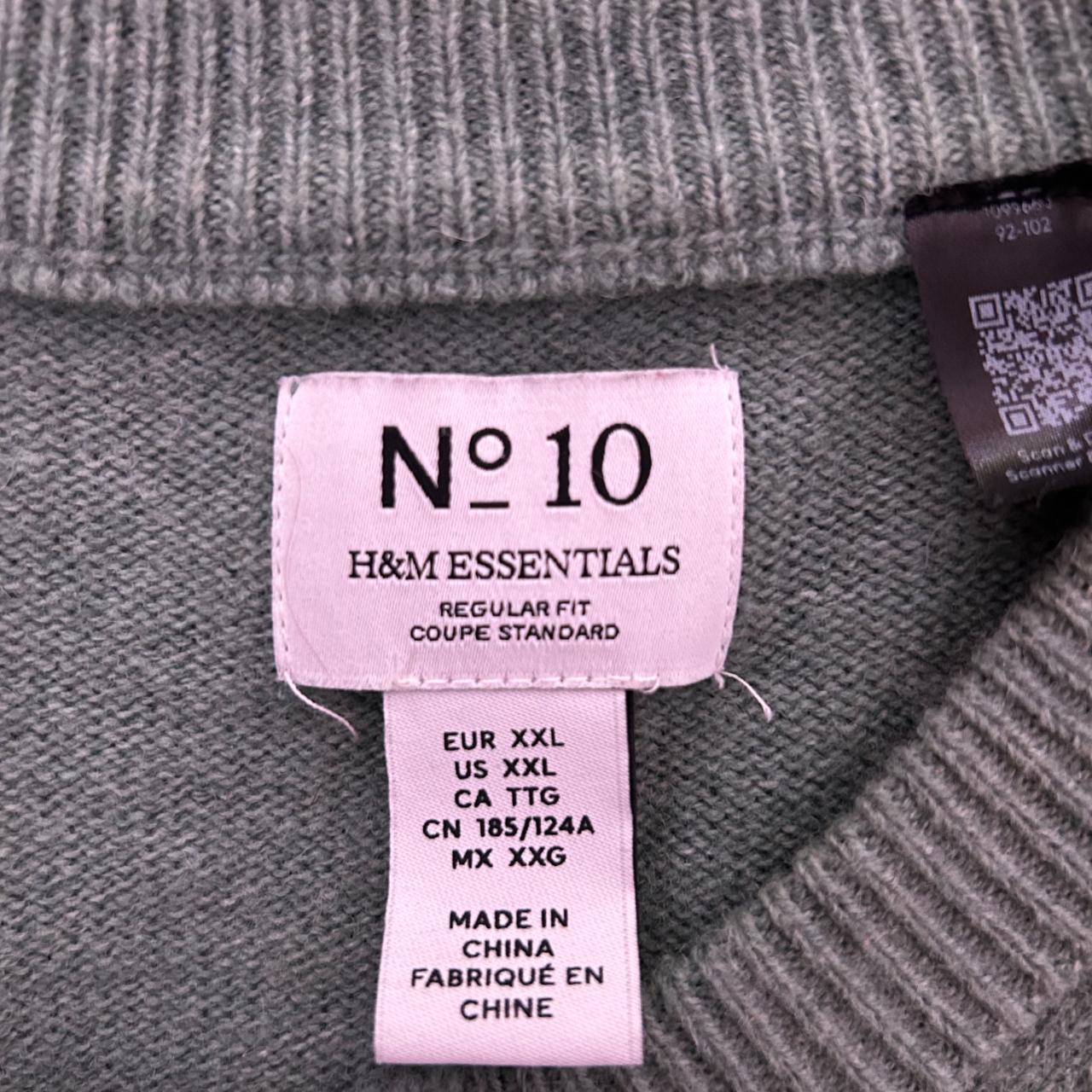 H&M Essentials Regular Fit Sweater - Green Size US XXL - Depop