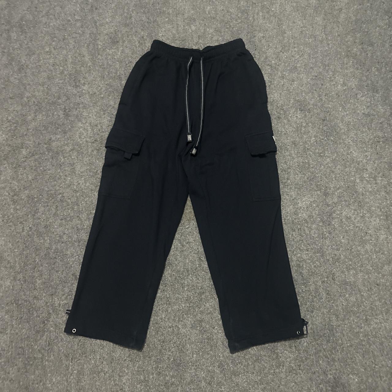 Navy Blue Pro club Cargo sweatpants heavyweight -... | Depop