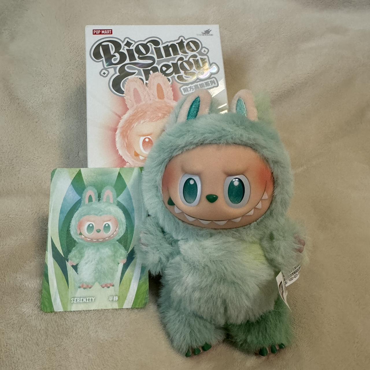 LABUBU BIG INTO ENERGY GREEN SERENITY Authentic... | Depop