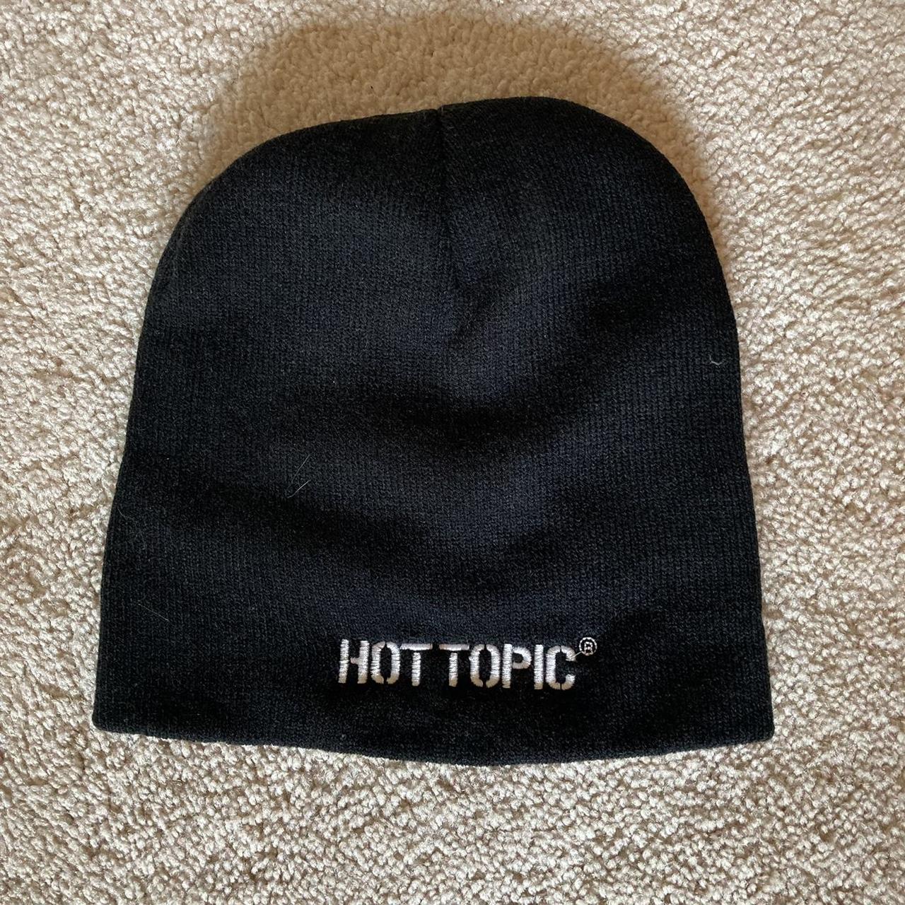 Hot Topic Men's Black Hat | Depop