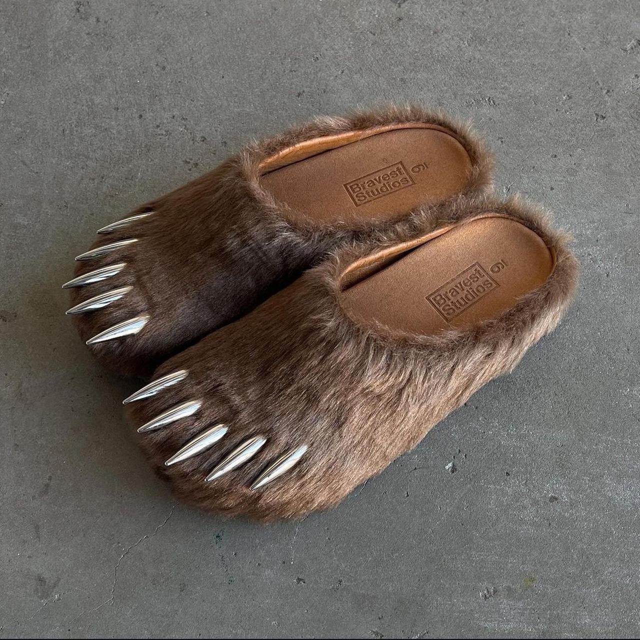 Bravest studio bear claw mule clog shoes. Basically... - Depop
