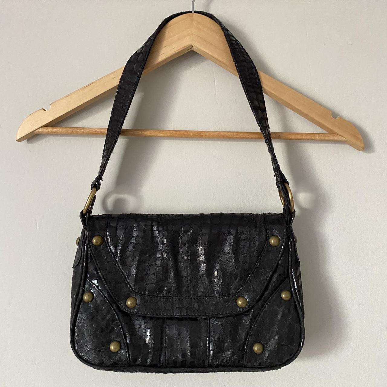 Louis Cardy black and gold coloured y2k handbag. It... - Depop