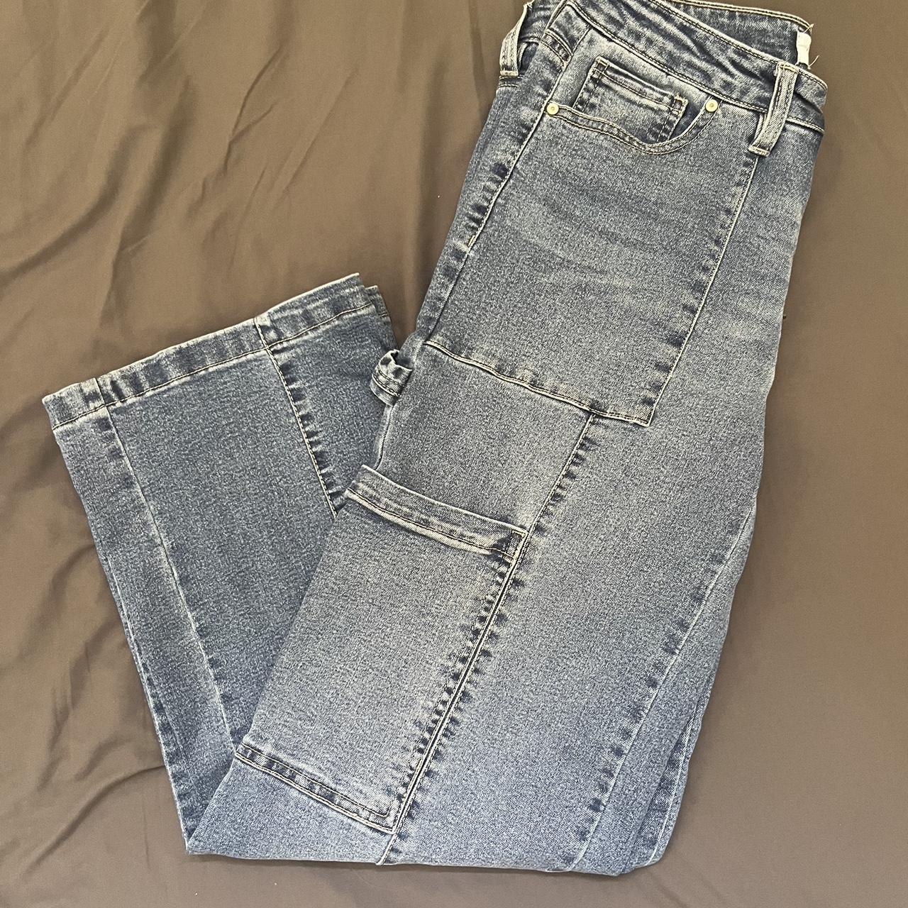 regeneration denim cargo jeans - size 27 - brand... - Depop